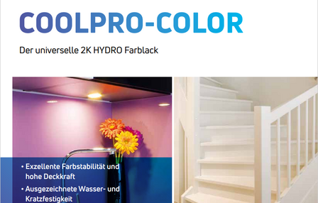 The new universal 2C HYDRO colour lacquer: COOLPRO-COLOR - Hesse Lignal