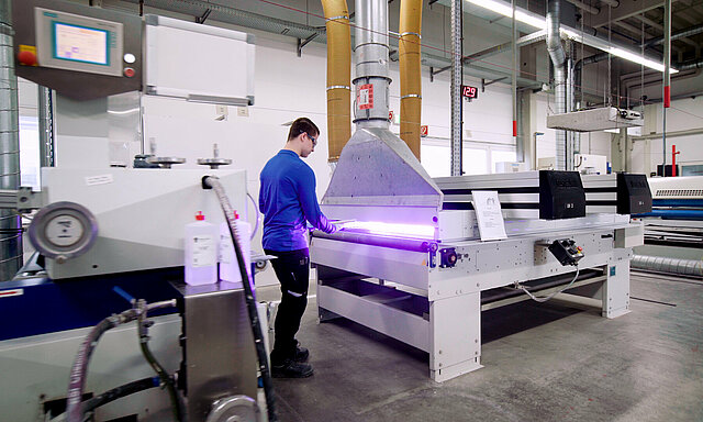 UV coatings on industrial coating lines offer high efficiency in the ...