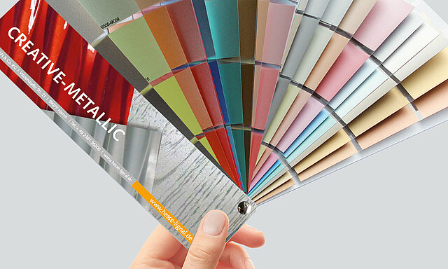 CREATIVE-METALLIC colour chart with 112 metallic colour tones - Hesse ...