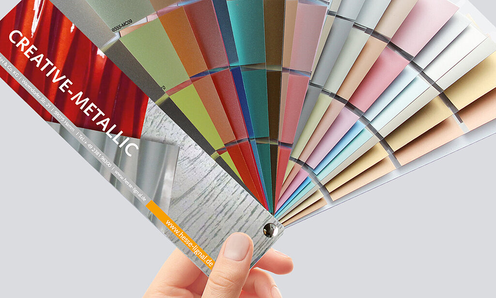 CREATIVE-METALLIC colour chart with 112 metallic colour tones - Hesse ...